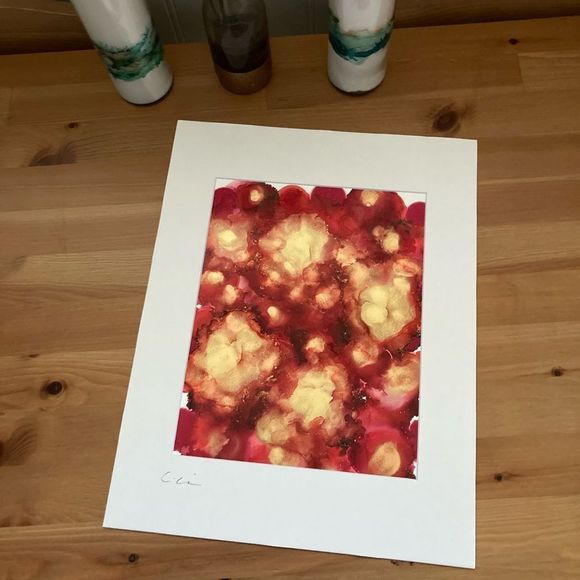 Artisan | Art | New Originalsigned Artwork Alcohol Ink On Paper | Poshmark